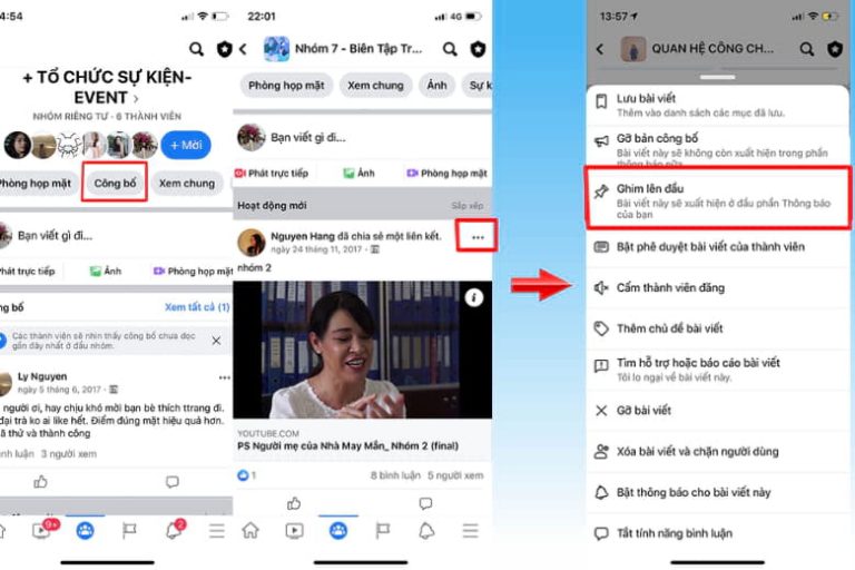 4 cách ghim bài viết trên Facebook cá nhân, page, nhóm