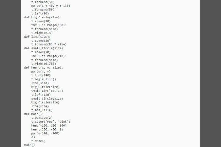 Cách làm code trái tim Python đơn giản cho người không biết