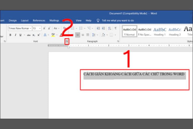 Cách chỉnh khoảng cách chữ trong Word chuẩn nhất hiện nay