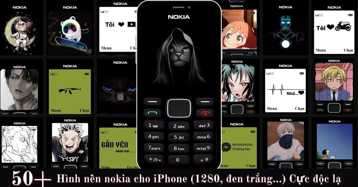 50 H nh N n Nokia Cho IPhone 1280 en Tr ng C c c L 
