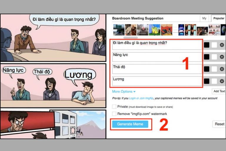 Cách chế ảnh meme online trên điện thoại, máy tính đơn giản