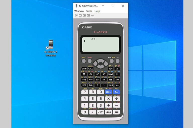 Tải máy tính Casio online giả lập FX-580VN trên PC, laptop