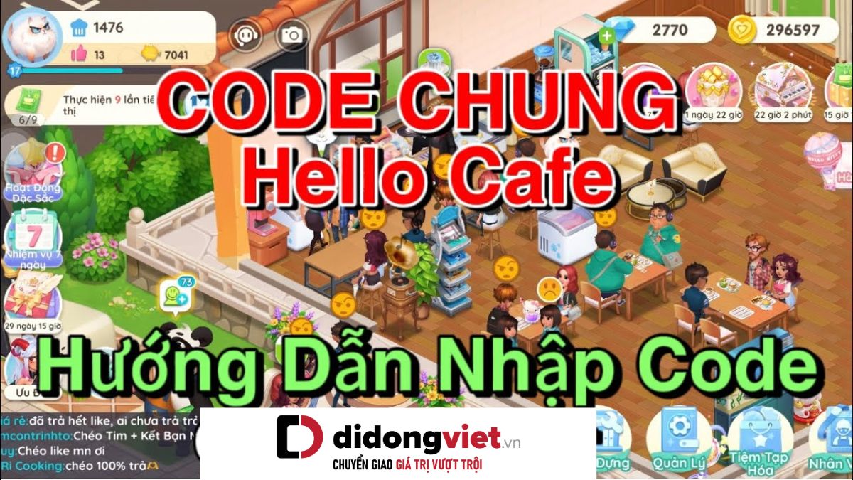Code Hello Cafe VNG mới nhất update 13/12/2025 - Cách nhập