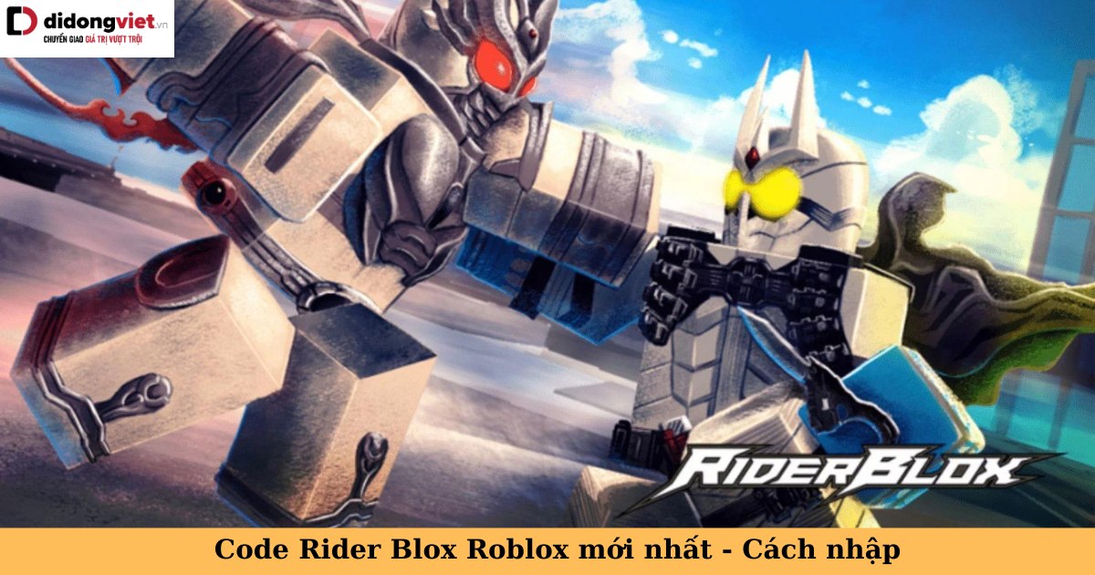 Code Rider Blox Roblox mới nhất 11/10/2025 - Cách nhập