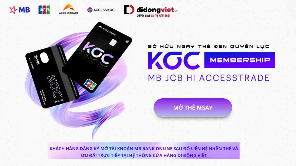 Nhận ngay voucher 1 triệu đồng khi Mở thẻ - Thanh toán qua thẻ MB JCB ...