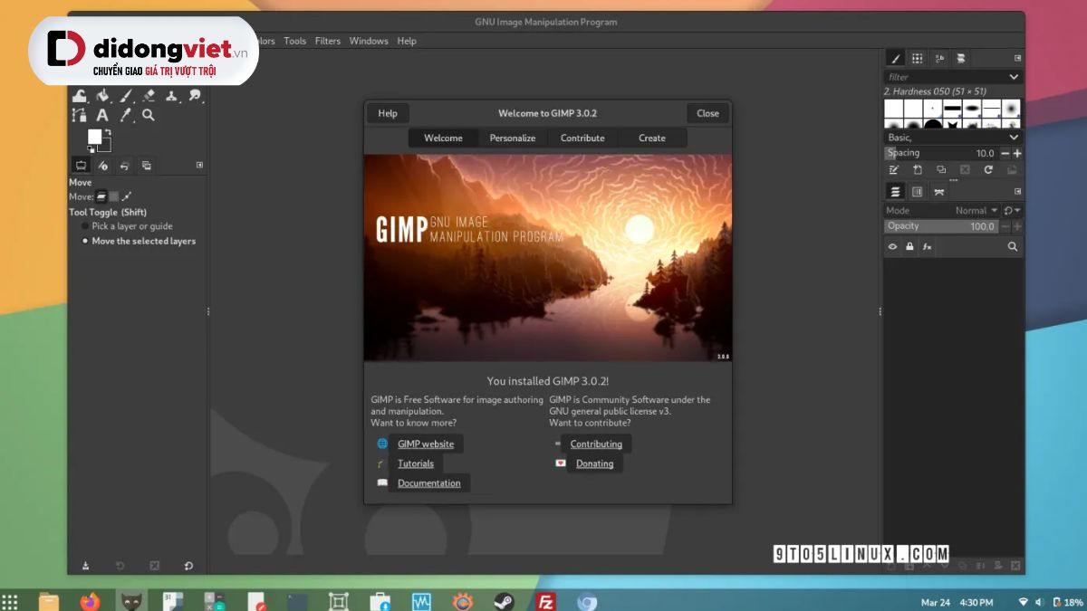 GIMP 3.0.2 Ra Mắt: Cải Thiện Gói Cài Đặt Và Sửa Nhiều Lỗi