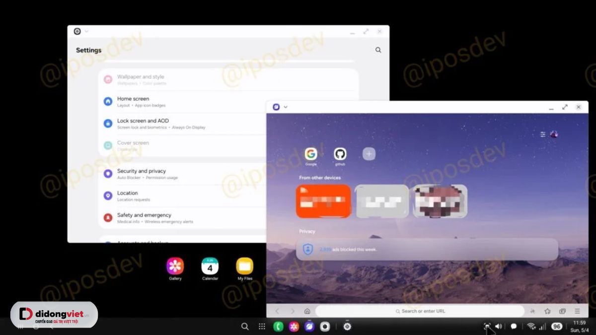 Samsung Dex One Ui 8 giống Android Desktop Mode