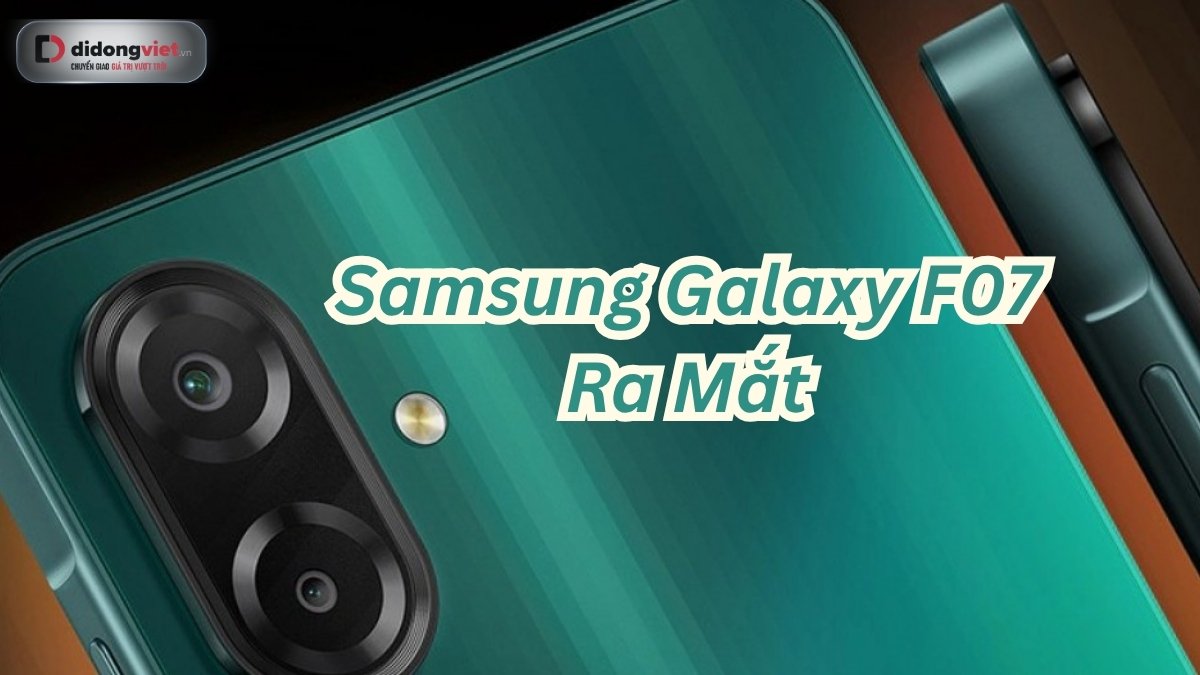 Samsung Galaxy F07 ra mắt với pin “trâu” và giá hấp dẫn