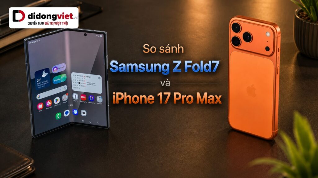 So sánh Samsung Z Fold7 và iPhone 17 Pro Max: Chọn máy nào?